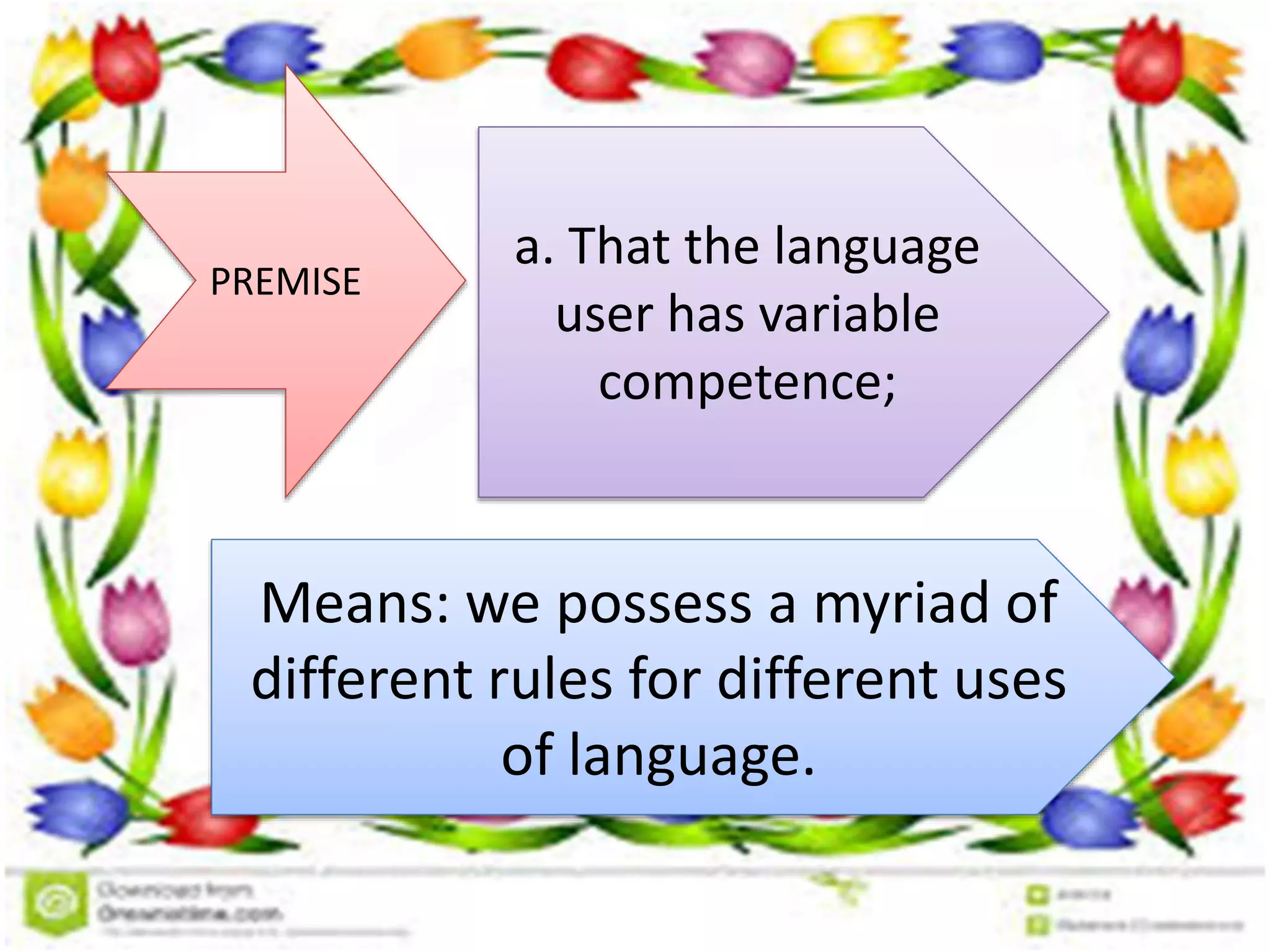 Variable competence model(Filipino 203)Introduction to Descriptive ...