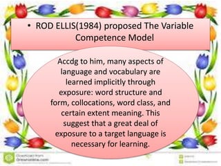 Variable competence model(Filipino 203)Introduction to Descriptive ...