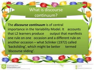 Variable competence model(Filipino 203)Introduction to Descriptive ...