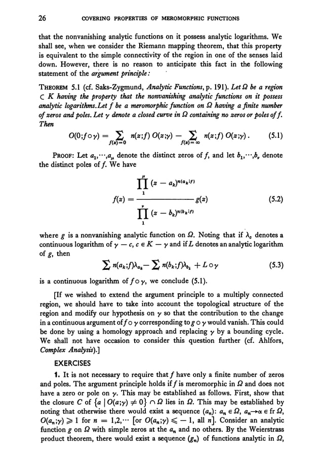 THEORY OF FUNTIONS OF A COMPLEX VARIABLE | PDF