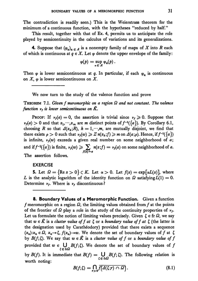THEORY OF FUNTIONS OF A COMPLEX VARIABLE | PDF