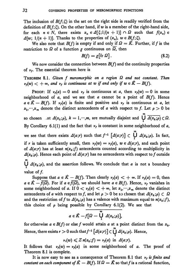 THEORY OF FUNTIONS OF A COMPLEX VARIABLE | PDF