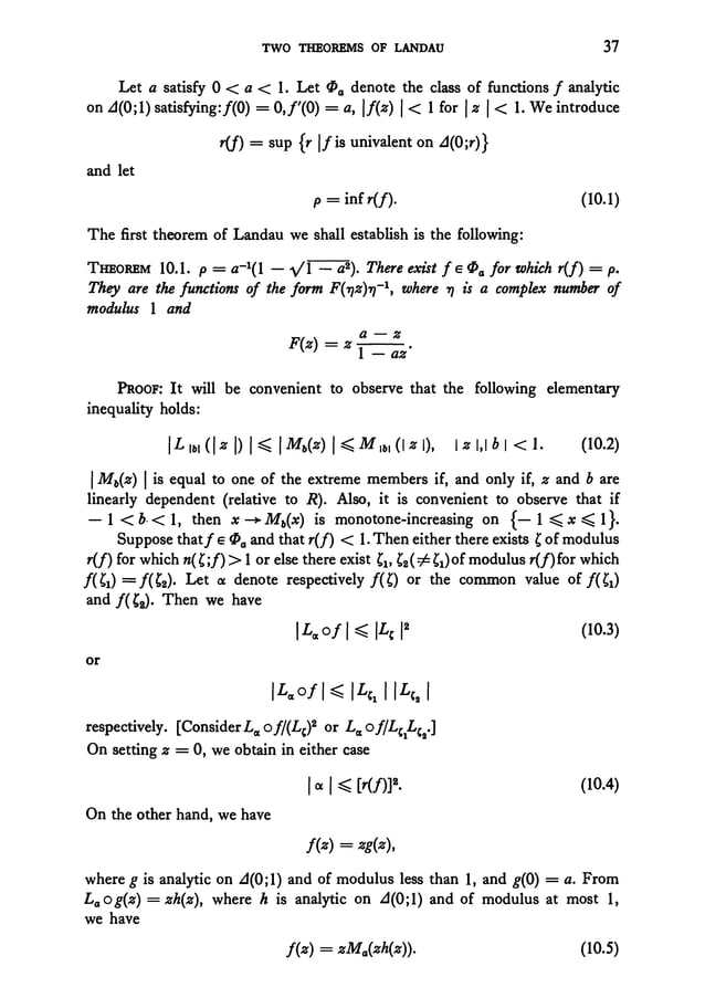 THEORY OF FUNTIONS OF A COMPLEX VARIABLE | PDF