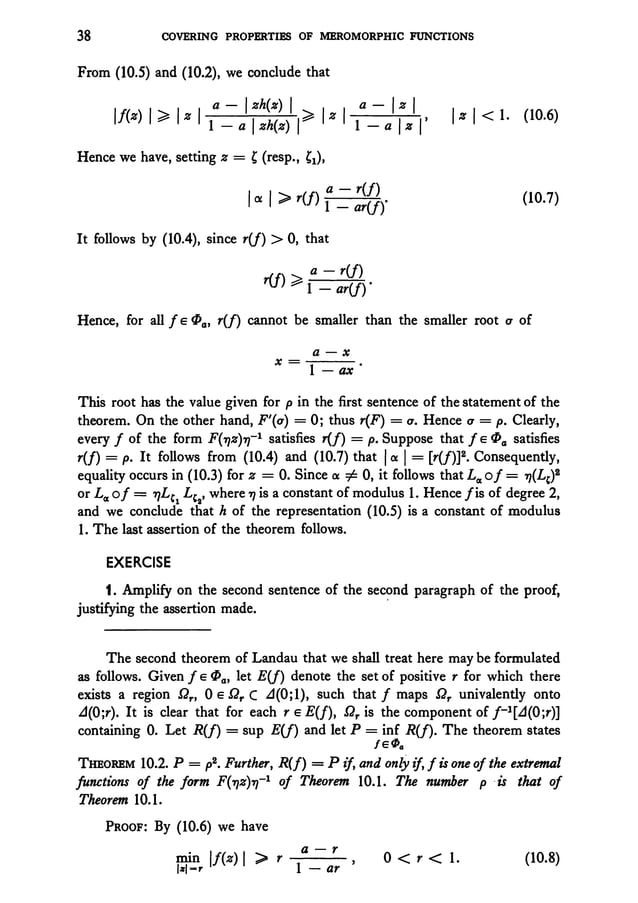 THEORY OF FUNTIONS OF A COMPLEX VARIABLE | PDF