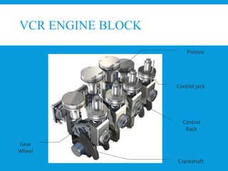 Variable Compression Ratio of Engine | PPTX