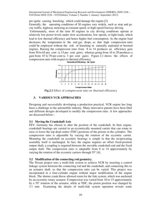 Variable compression ratio | PDF