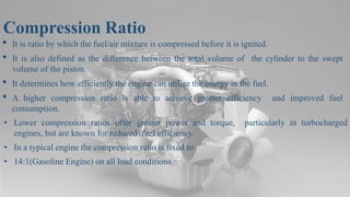 Variable compression ratio and heat balance sheet | PPTX