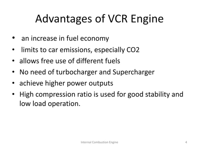 Variable Compression Ratio engine | PDF