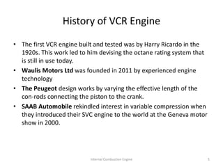 Variable Compression Ratio engine | PDF