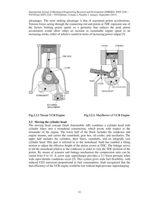 Variable compression ratio (vcr) engine a review | PDF