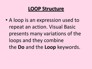 Variable, constant, operators and control statement | PPTX