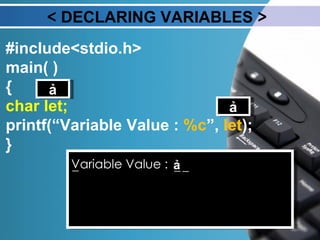 Variable declaration | PPT