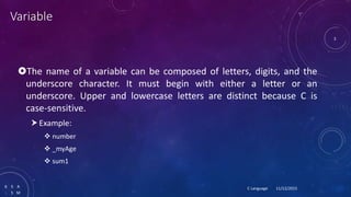 Variable declaration | PPT