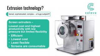 Variable Density Extrusion from Caleva | PPTX