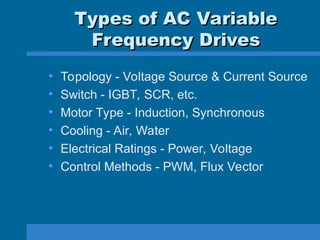 Variable frequency drive presentation document | PPT