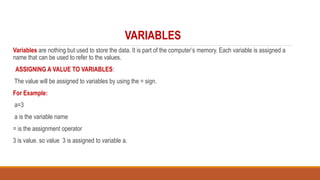 VARIABLE IN PYTHON.pptx