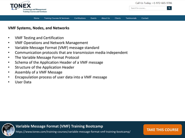 Variable Message Format Vmf Training Bootcamp Ppt