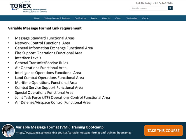 Variable Message Format Vmf Training Bootcamp Ppt