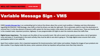 Variable message sign | PPTX