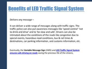 Variable message sign onnyx electronicsys pvt ltd | PPTX