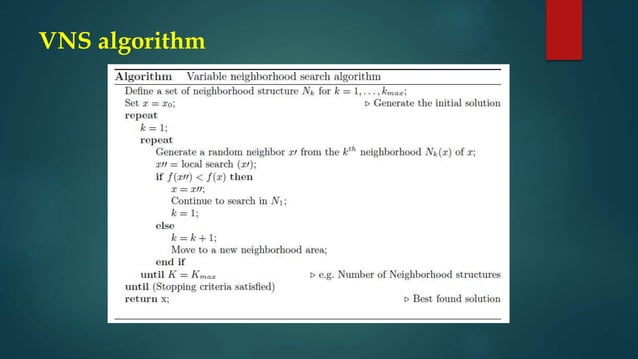 Variable neighborhood search (Meta-heuristics).pptx | Computing | Technology & Computing