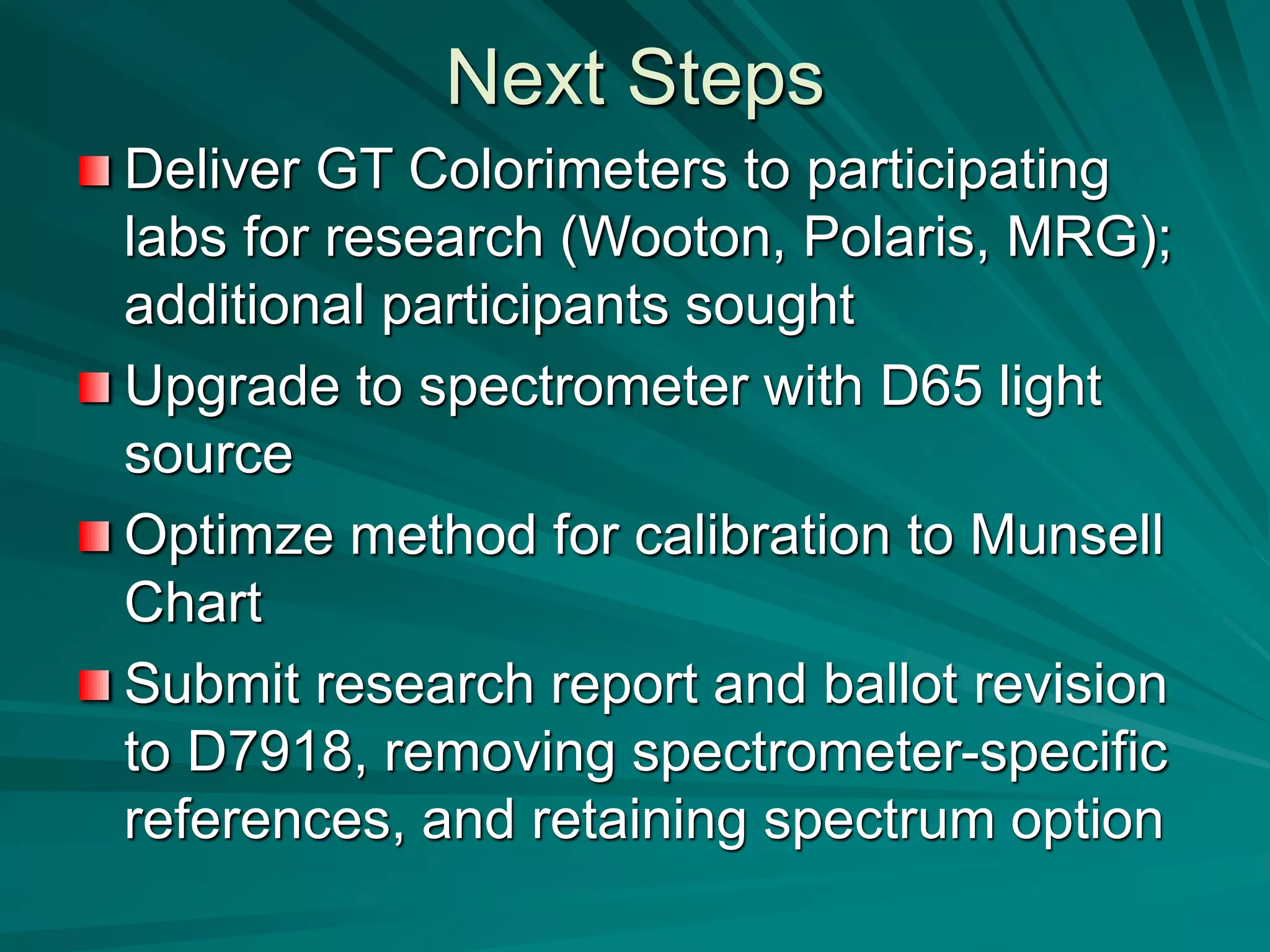 Variable pathlength colorimetric spectroscopy of greases; enhancements ...