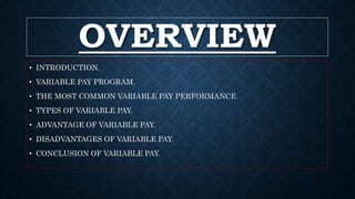 PowerPoint presentation on Variable Pay | PPTX