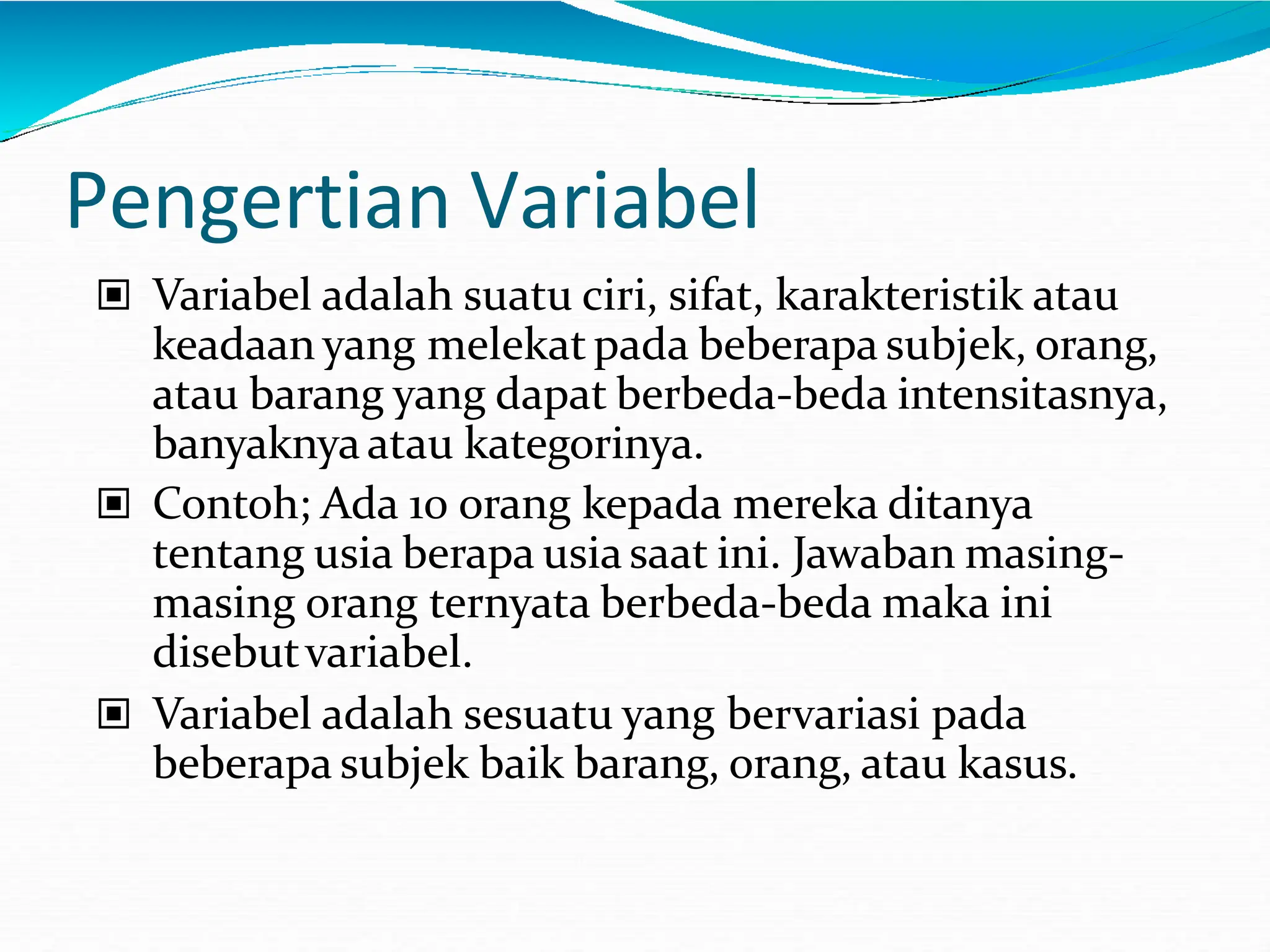 variable penelitian - mata kuliah statistik 2 .pptx