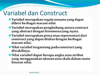 variable penelitian - mata kuliah statistik 2 .pptx
