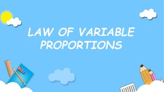 Law of Variable Proportions | PPTX