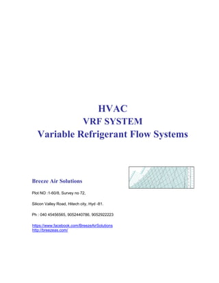 Variable refrigerant flow systems | PDF
