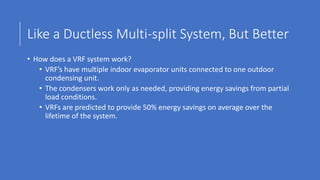 Sick Buildings + Variable Refrigerant Flow (VRF) | PPTX