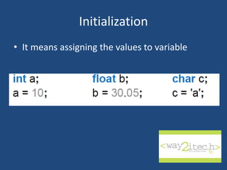 Variables in C and C++ Language | PPTX