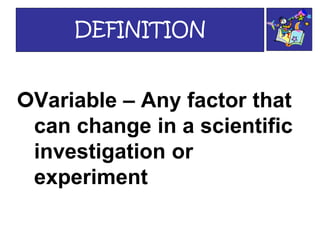 Variable Science Definition