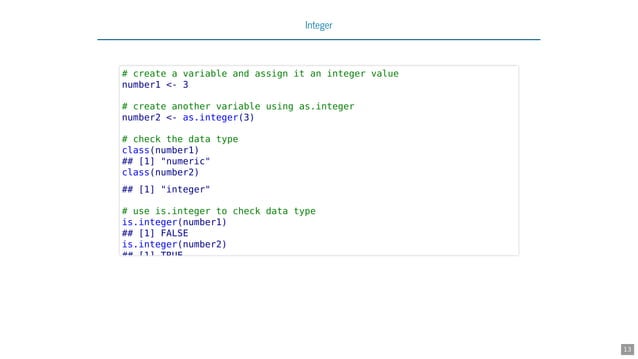 Variables & Data Types in R | PDF