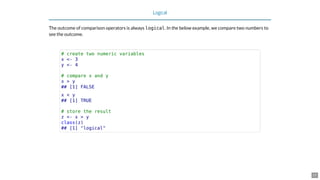 Variables & Data Types in R | PDF