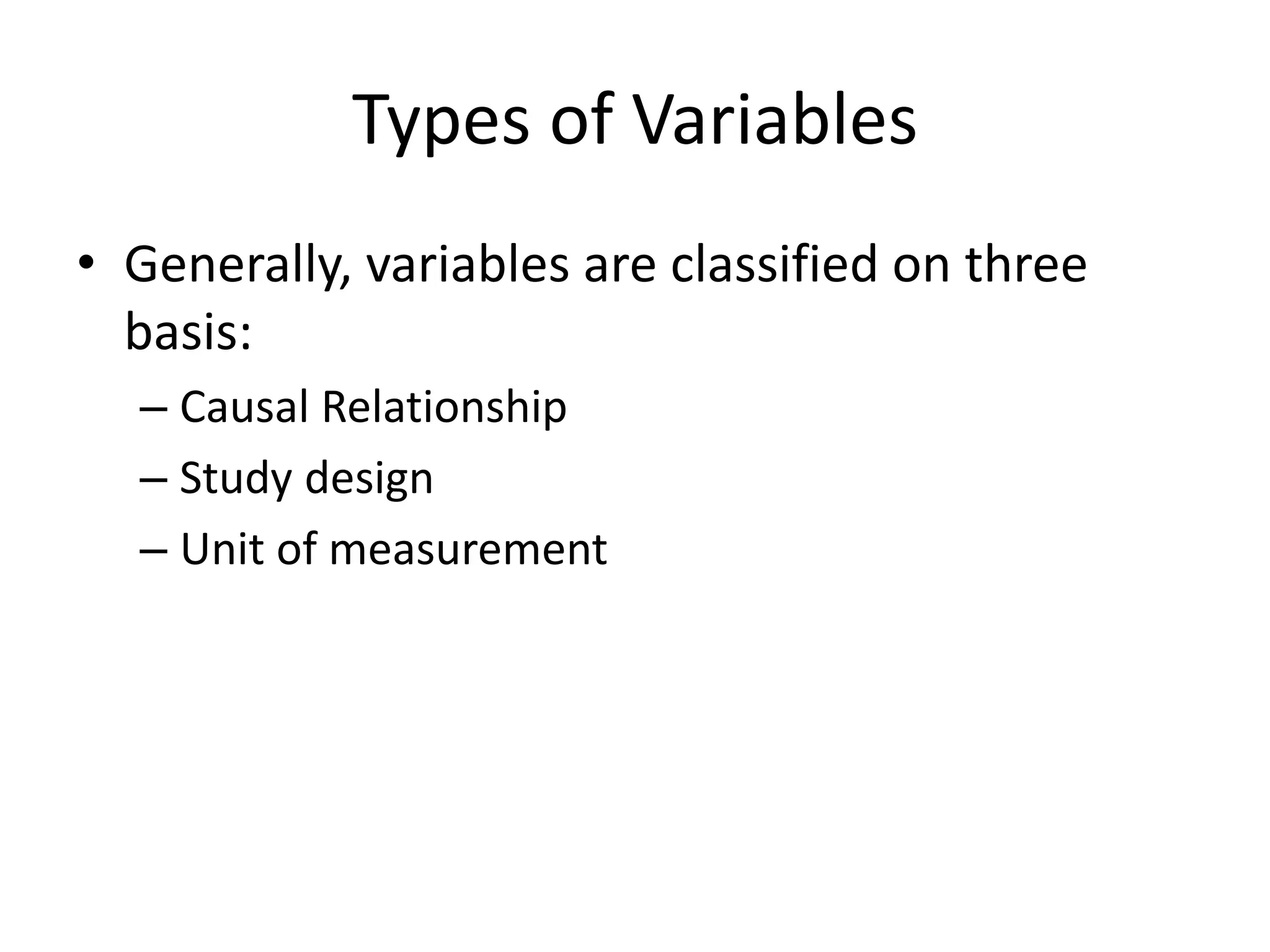 Variables: Types and Operational Definitions | PPTX