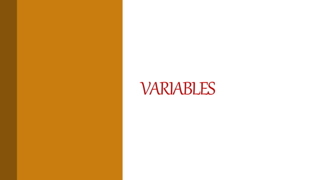 Variables | PPT