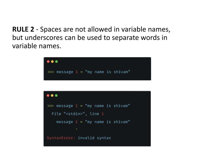 Part 1 Python Tutorial Variables And Data Types In Python Ppt