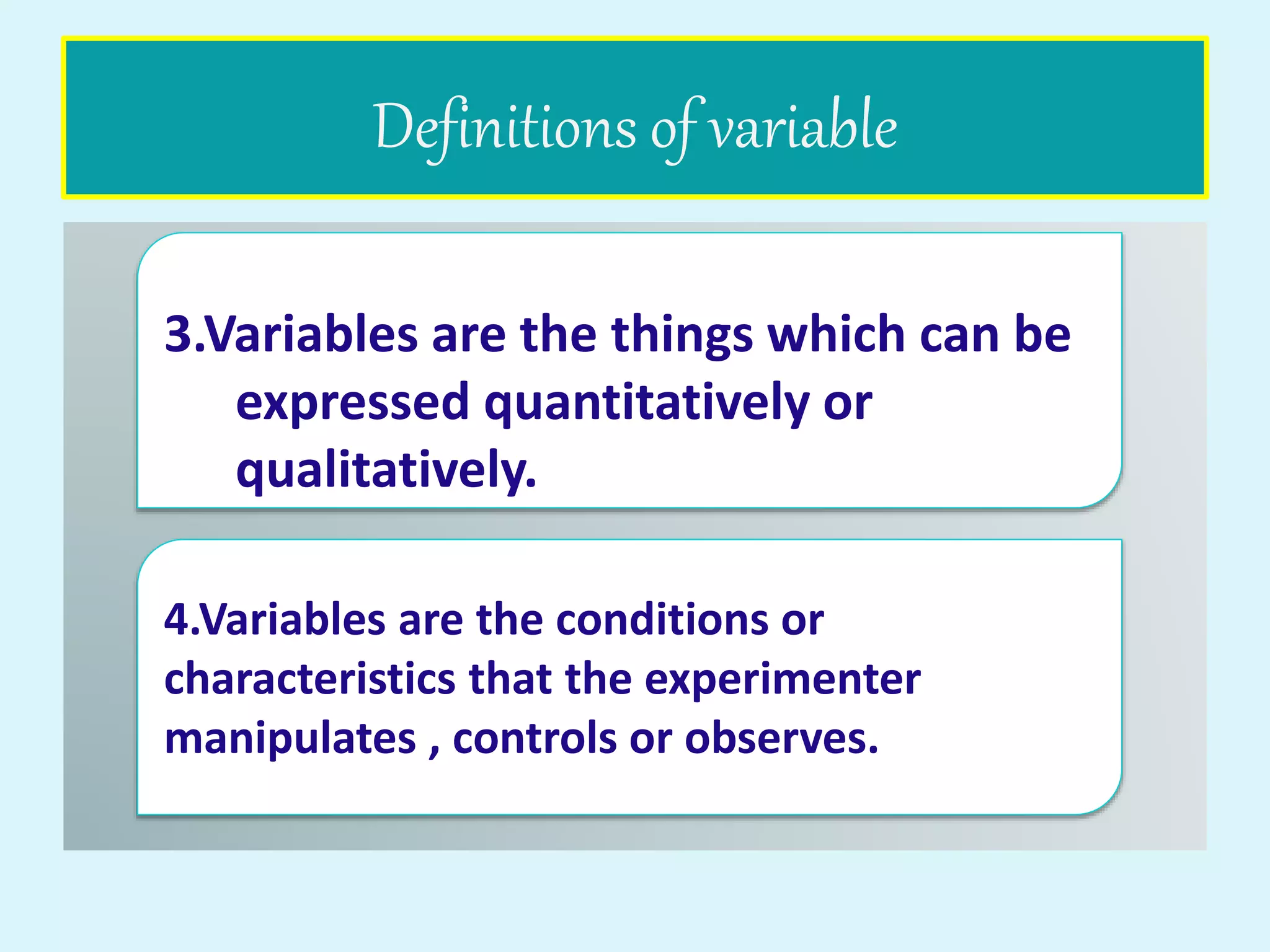 Research methodology-Variables-by Dr. Neha Deo | PPTX