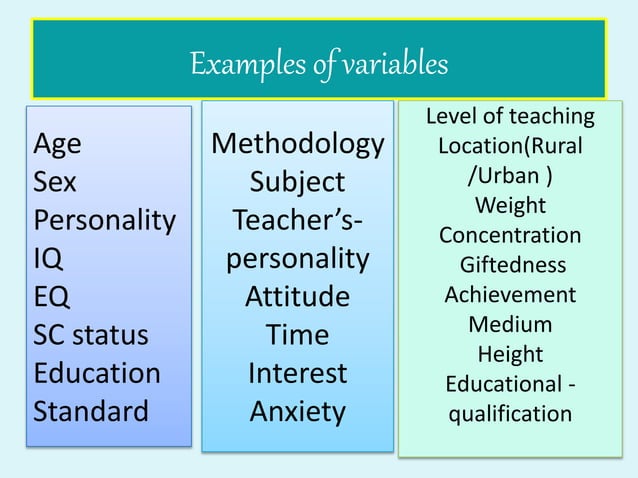 Research methodology-Variables-by Dr. Neha Deo | PPT