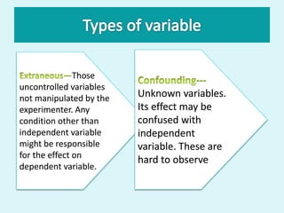 Research methodology-Variables-by Dr. Neha Deo | PPT