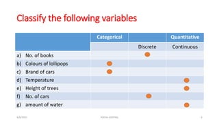 Categorical and Numerical Variables | PPTX