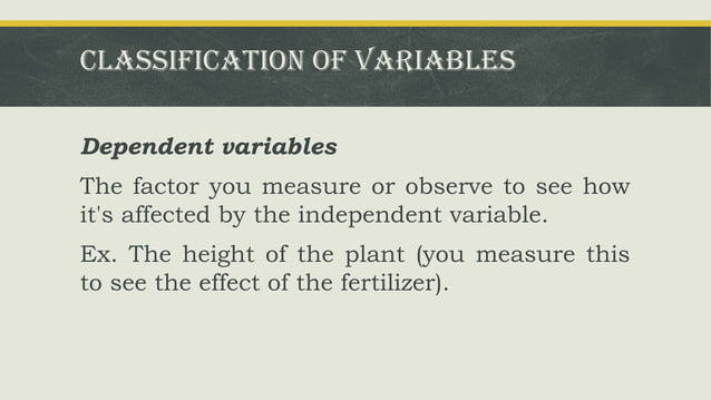 Variables and what is the meaning of variales | PPT