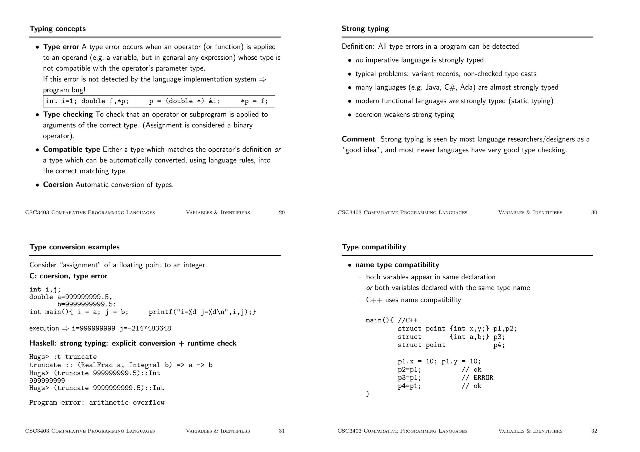 Variables: names, bindings, type, scope | PDF