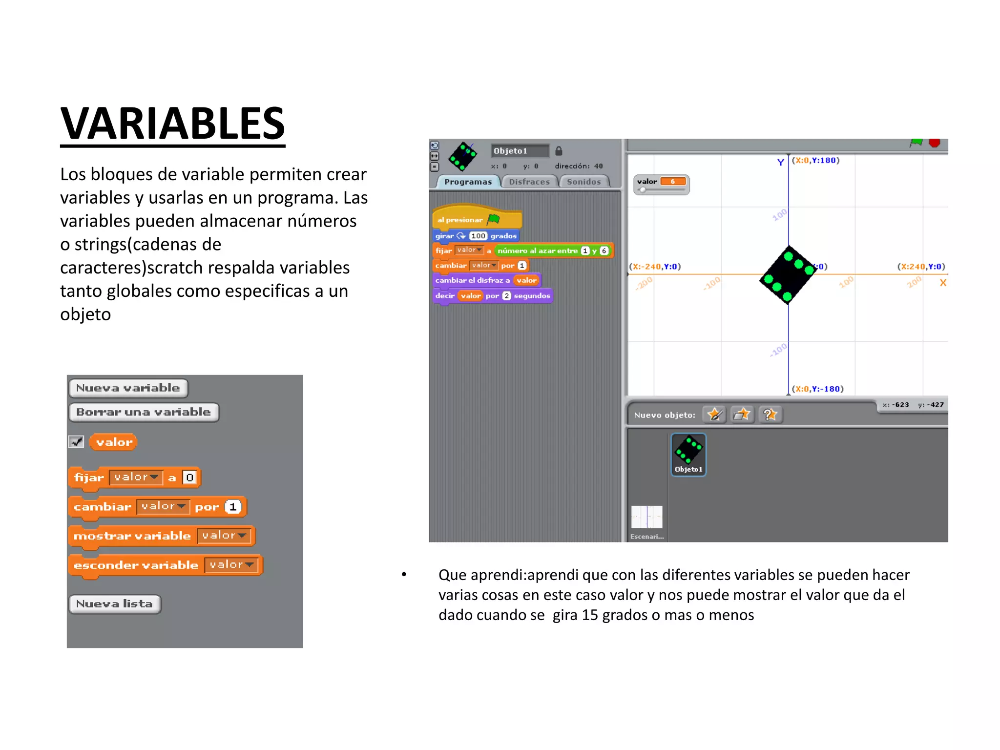 Variables scratch | PPTX