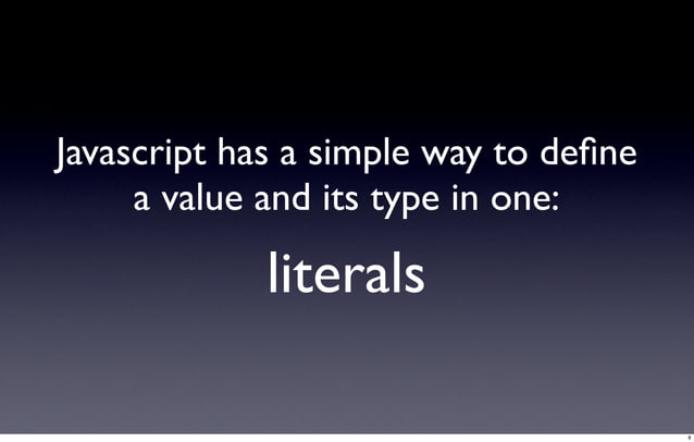 Javascript foundations: variables and types | PPT