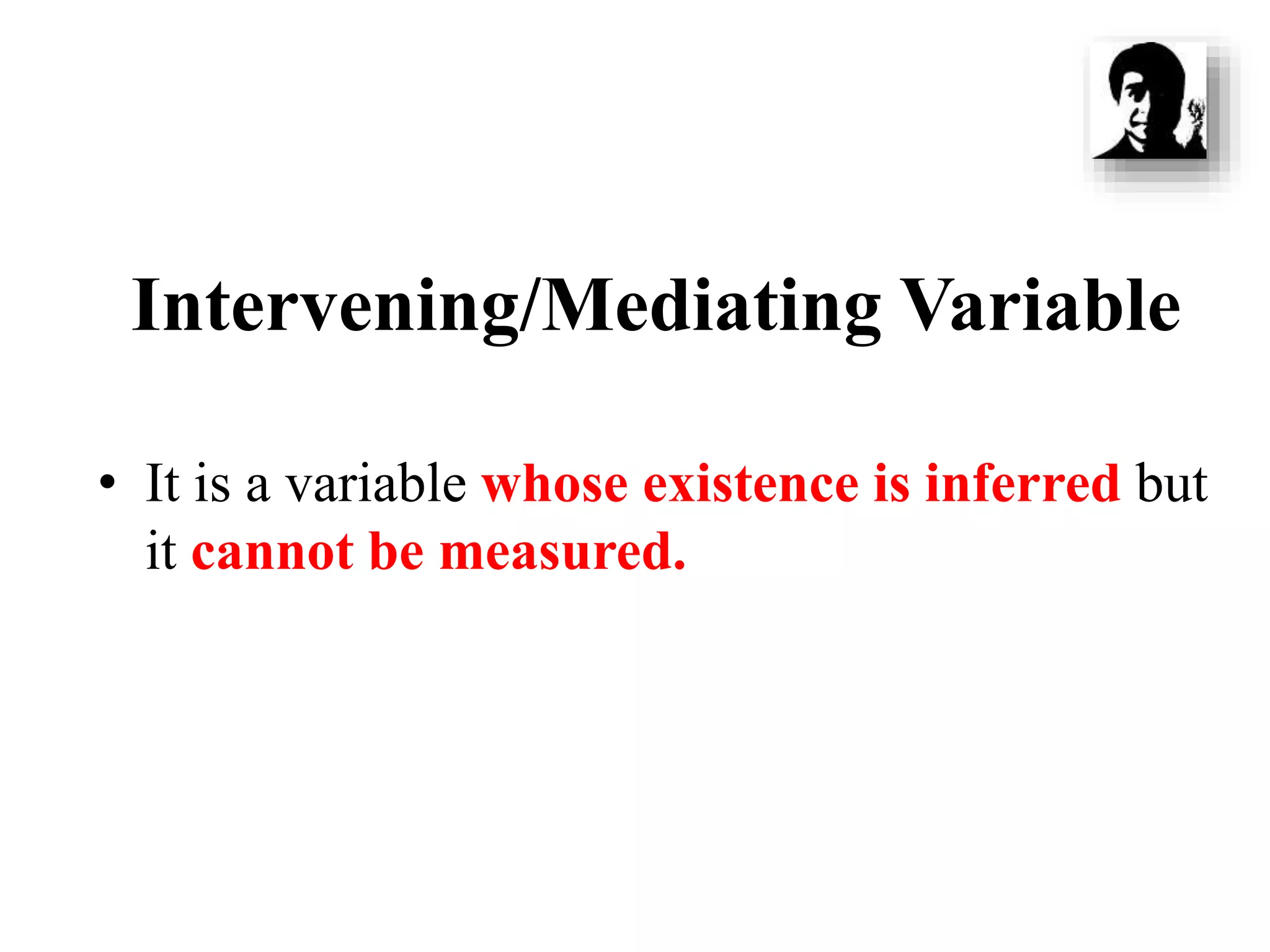 Types of Variables - Independent, Dependent ,Extraneous ,Intervening ,Moderator | PPTX