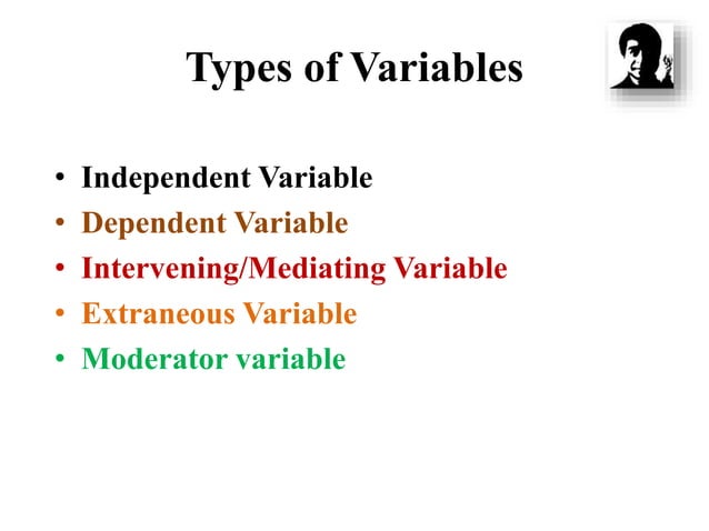 Types of Variables - Independent, Dependent ,Extraneous ,Intervening ...