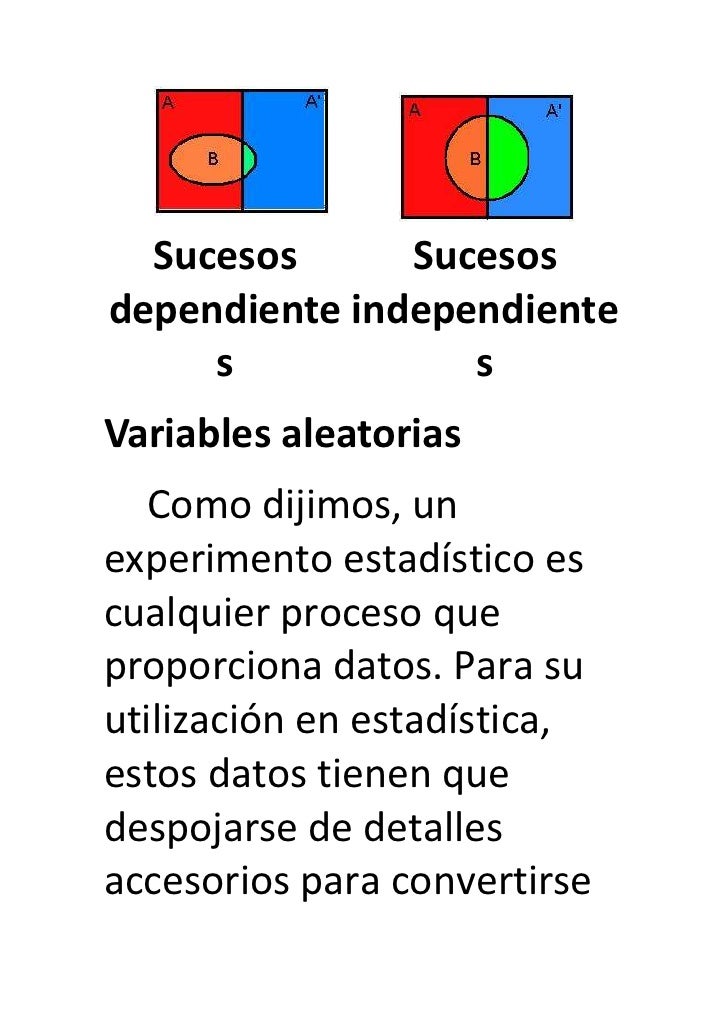 Variables aleatorias discretas y continuas Variables aleatorias discretas y continuas